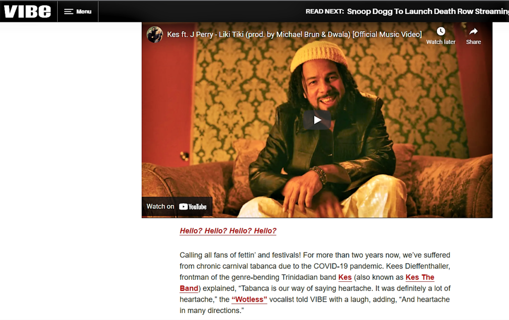 Kes’ “Liki Tiki” Video Premieres On Revolt TV - EXPRESS VIBES